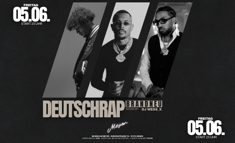 DEUTSCHRAP BRANDNEU in Siegen | Hip-Hop- & Rap-Partys